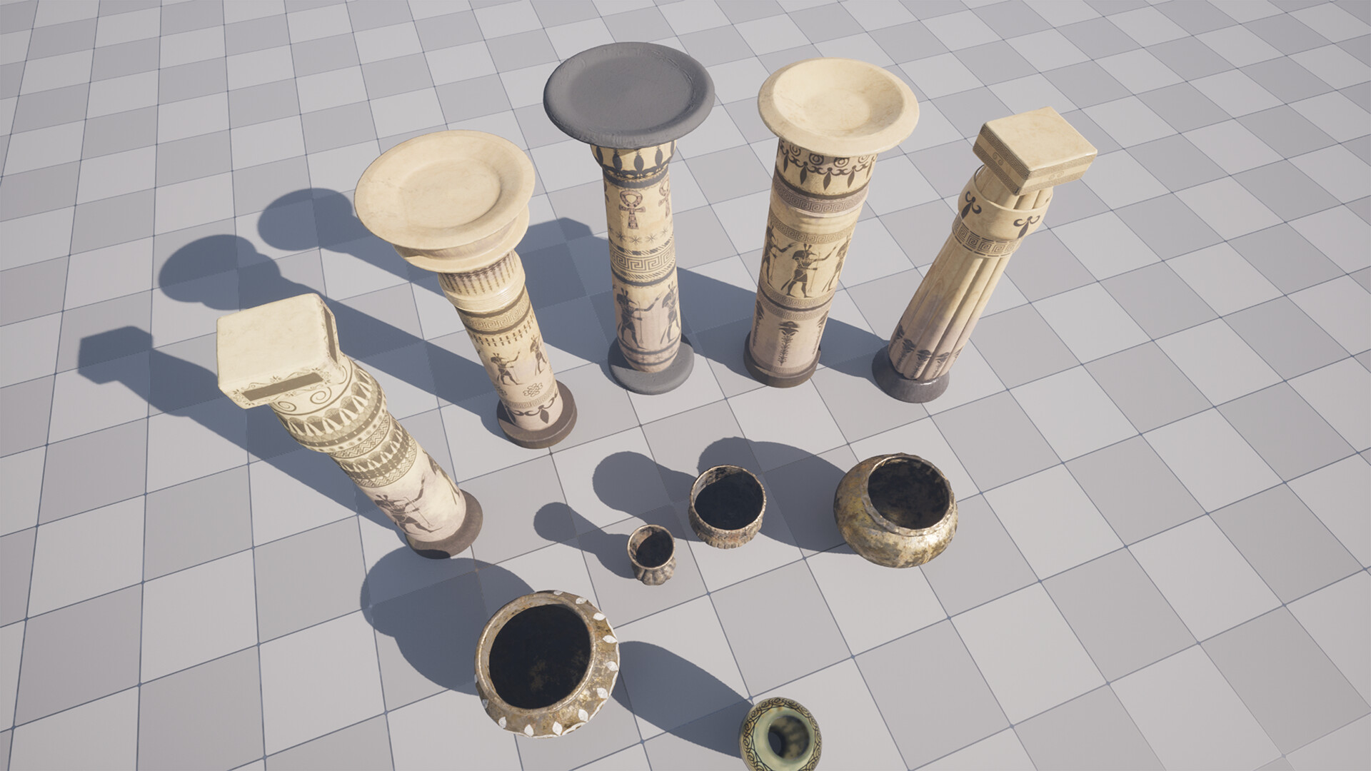 adnan ul haq - The Ancient Egyptian Pottery & Pillar Props Pack