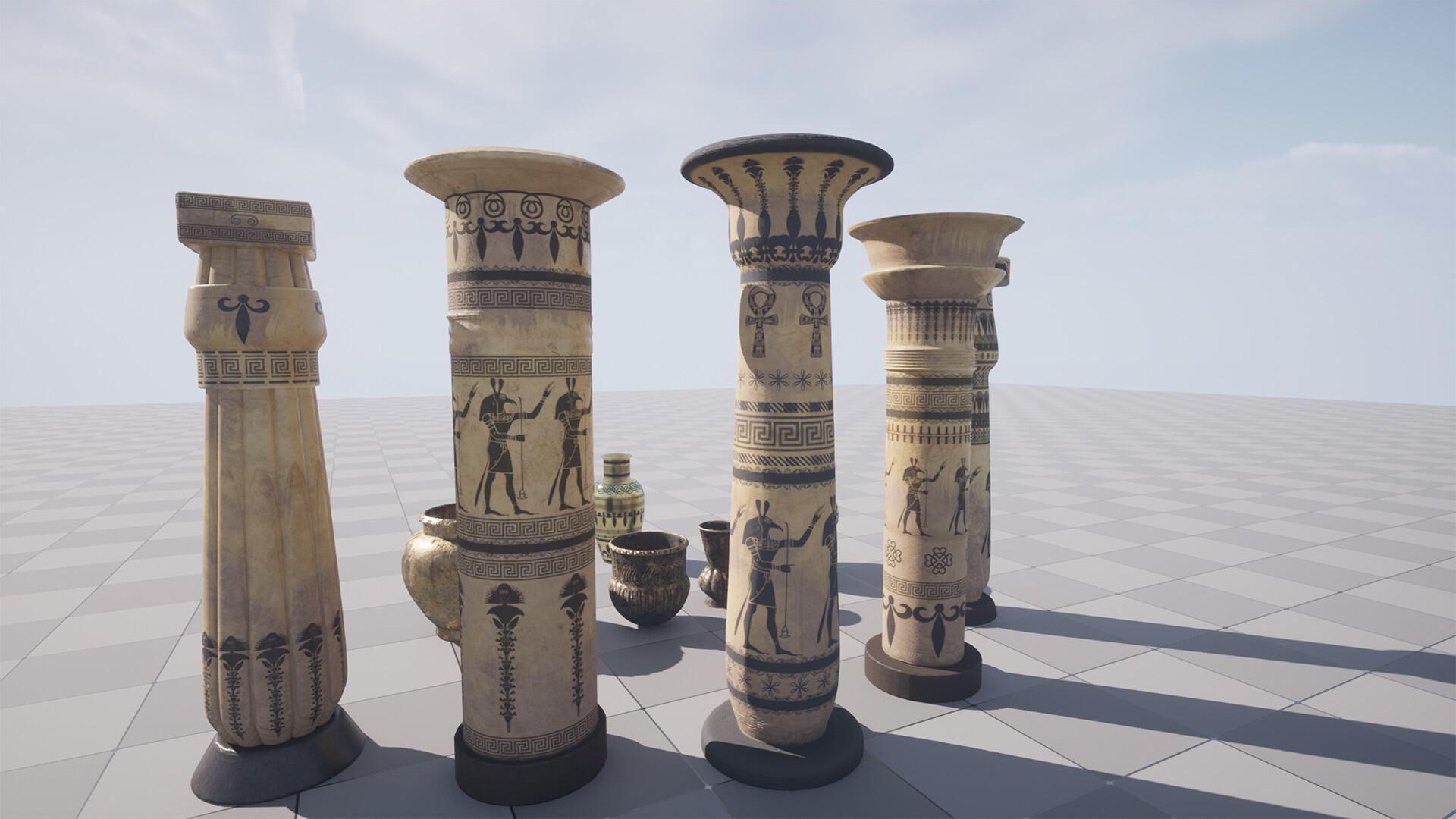 adnan ul haq - The Ancient Egyptian Pottery & Pillar Props Pack