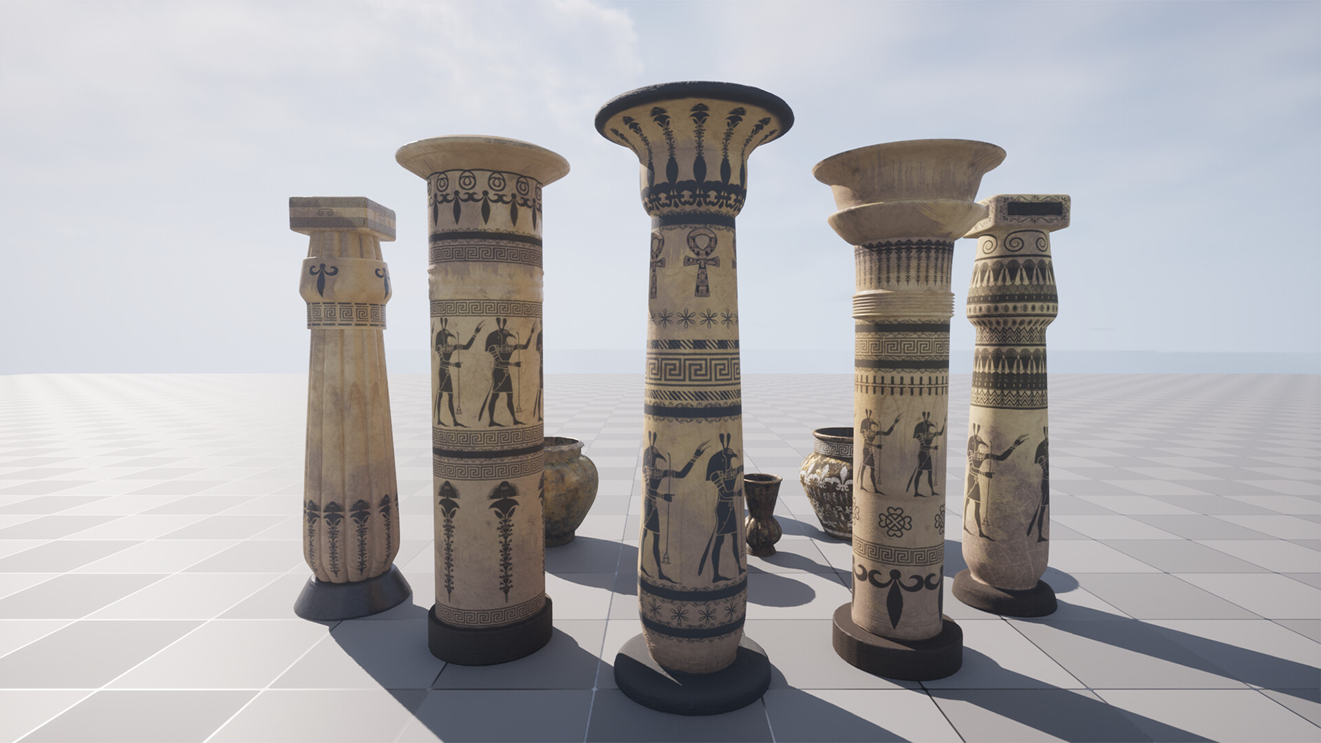 adnan ul haq - The Ancient Egyptian Pottery & Pillar Props Pack