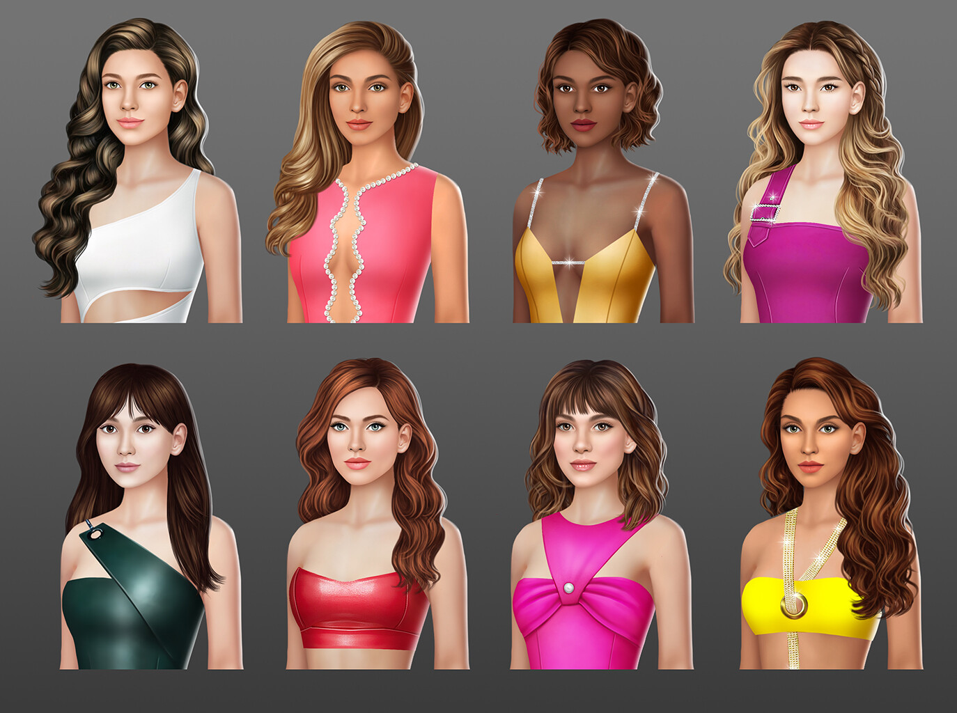 ArtStation - Decisions game female characters