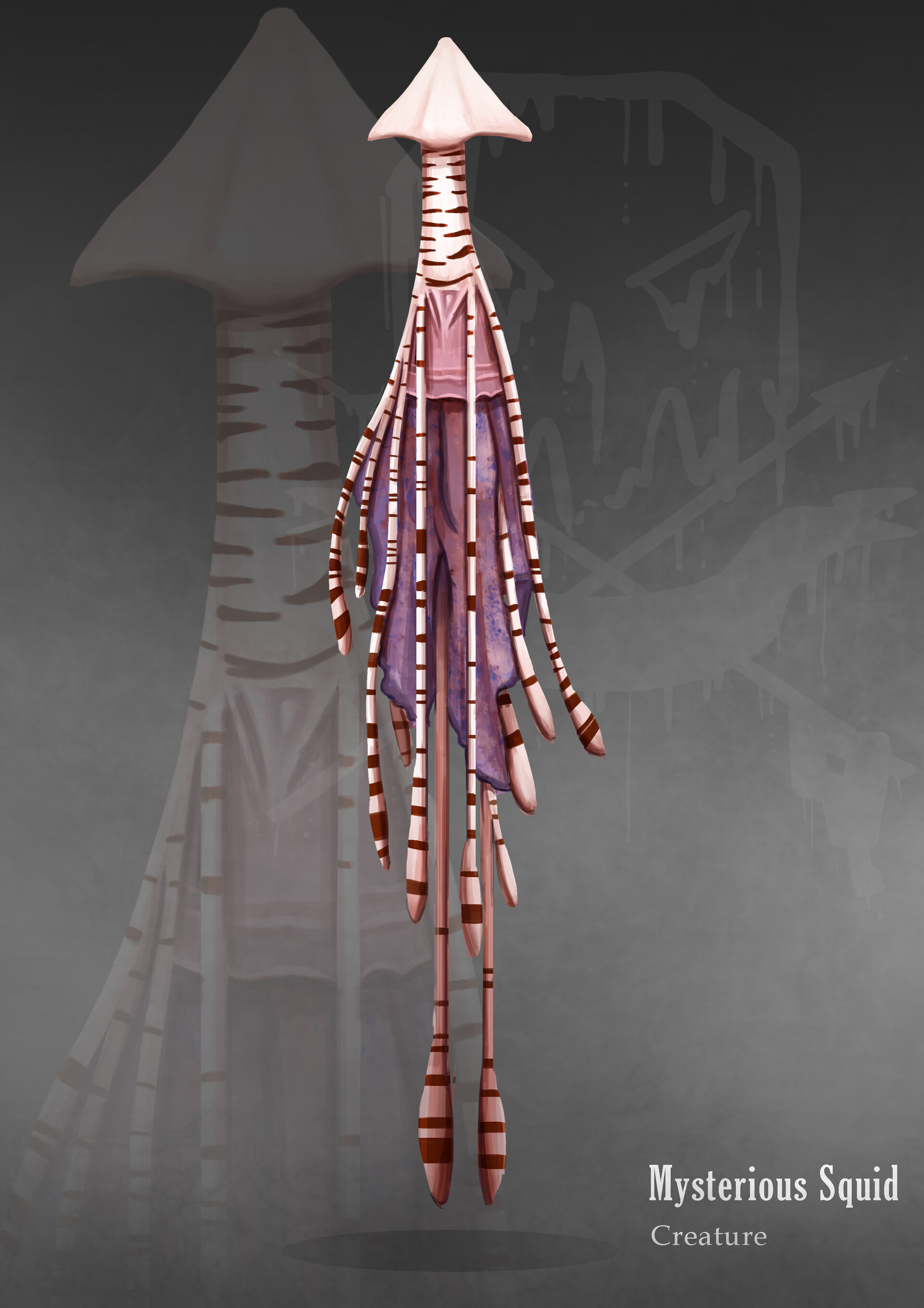 Tan Isaac - The Cold Catch - Mysterious Squid (Creature Design)