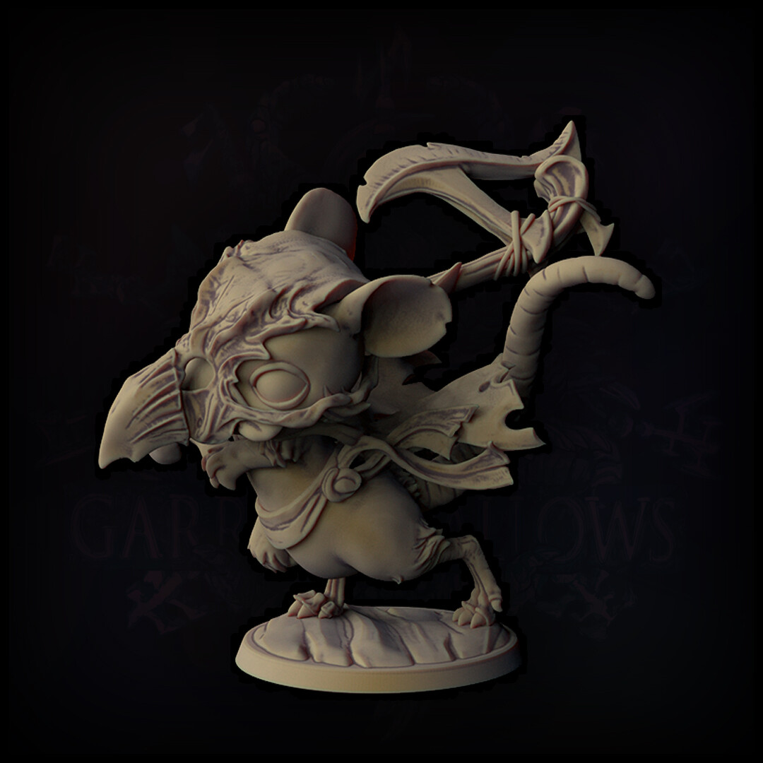 ArtStation - Warrior Mouse (3 Weapons, 3 heads!)