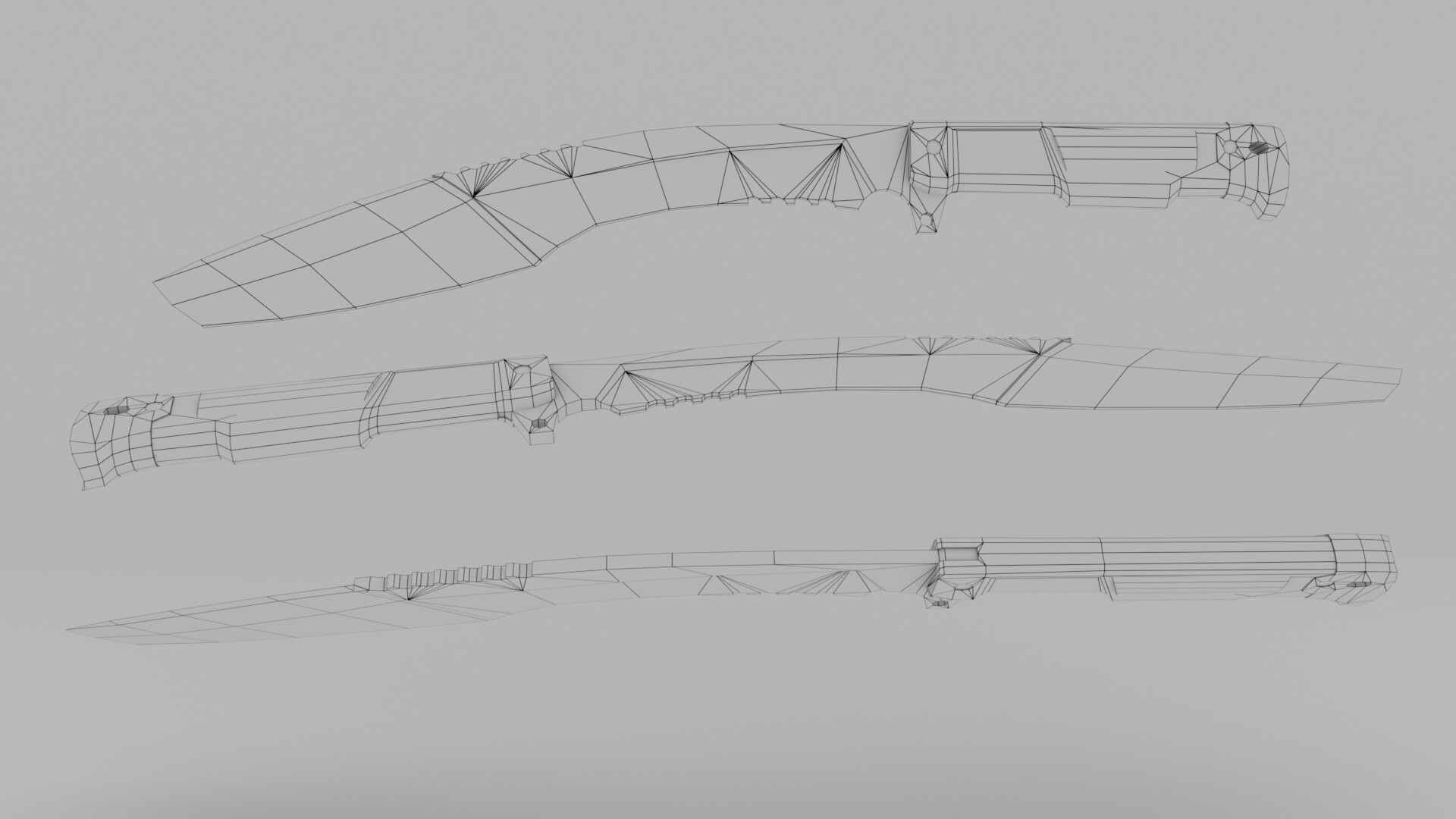 Ashish kr - Kukri Knife Low Poly game asset