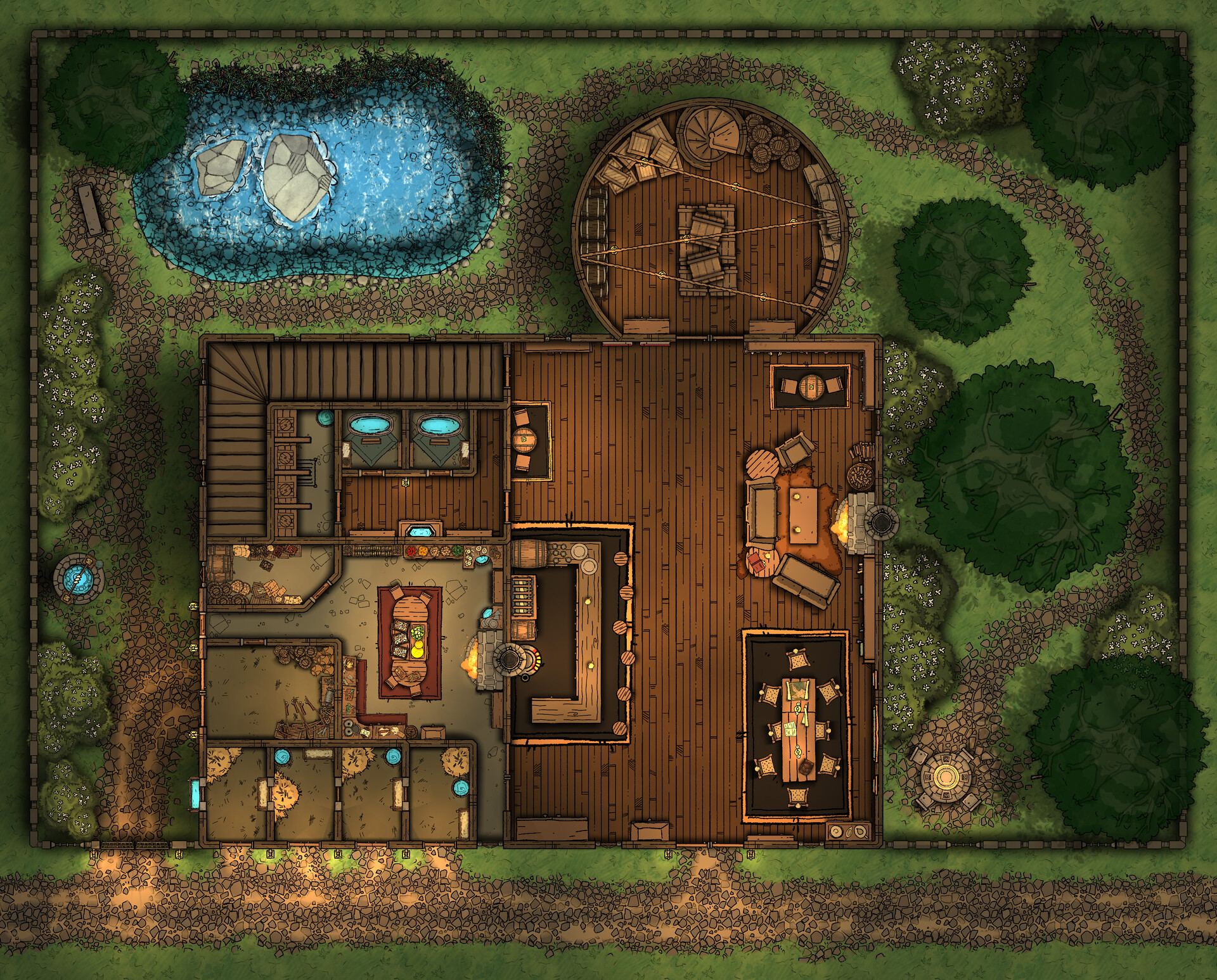 Morvold Press - Enchanted Estate | PC Headquarters [72 x 58]