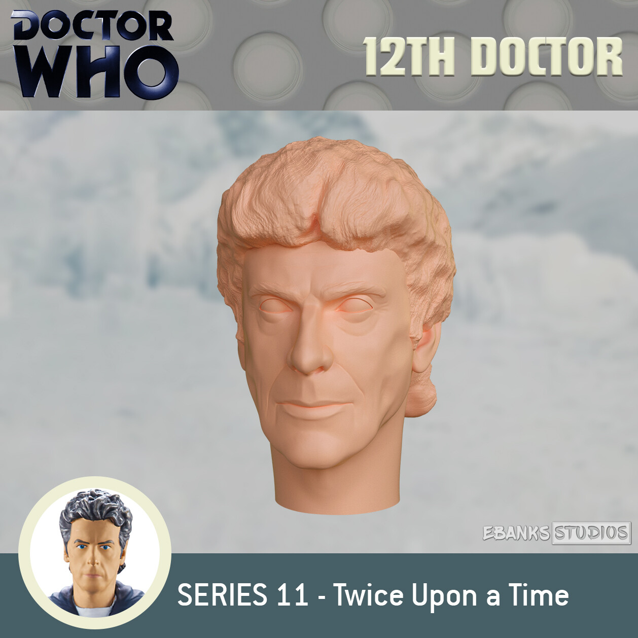 ArtStation - 12th Doctor (Twice Upon a Time) Custom Doctor Who Figure Head