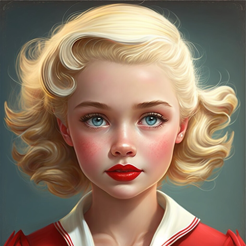 HACER TOPBAŞ - Red Lips - Blonde Woman Characters