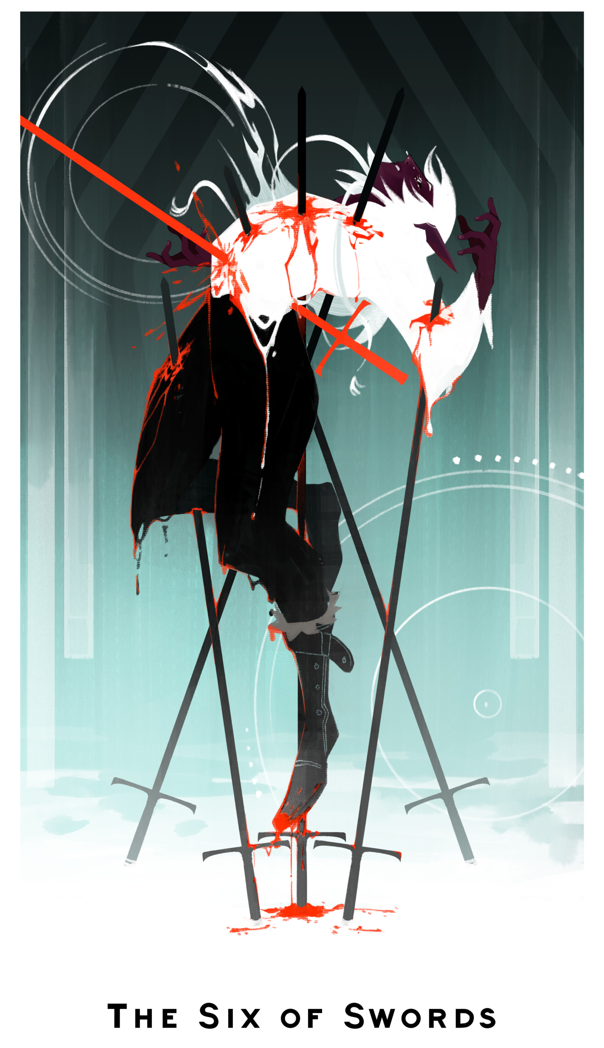 ArtStation - Tarot - Six of Swords
