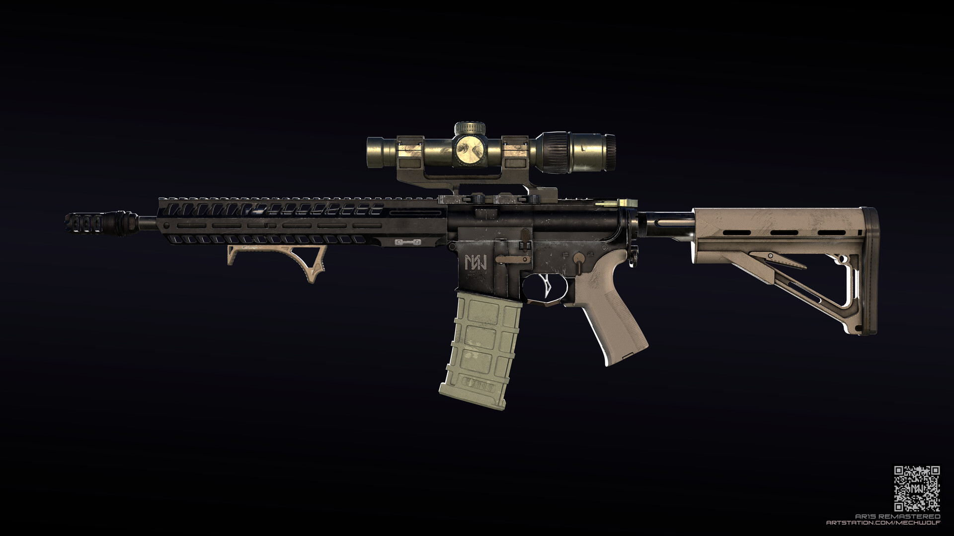 Alex Puh - AR15 / M4 Carbine Modular Rifle Game Ready