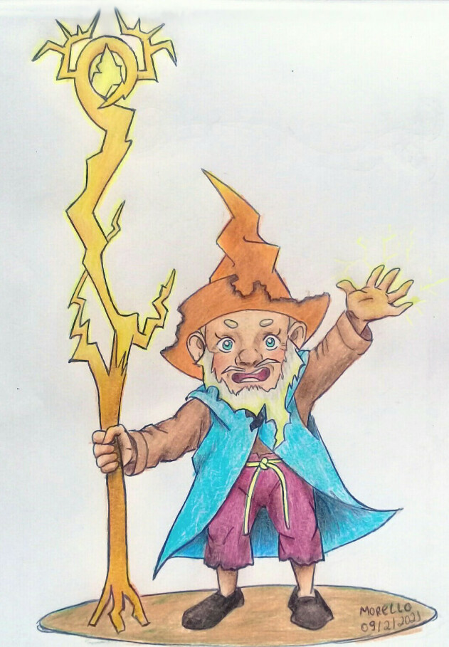 ArtStation - O.C. Element of electricity, a mage.