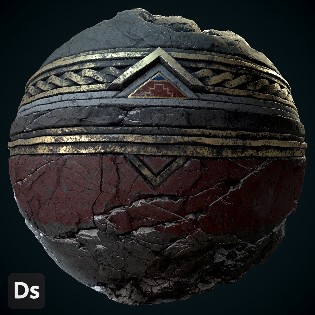 ArtStation - Midgard Wall Inspired Substance