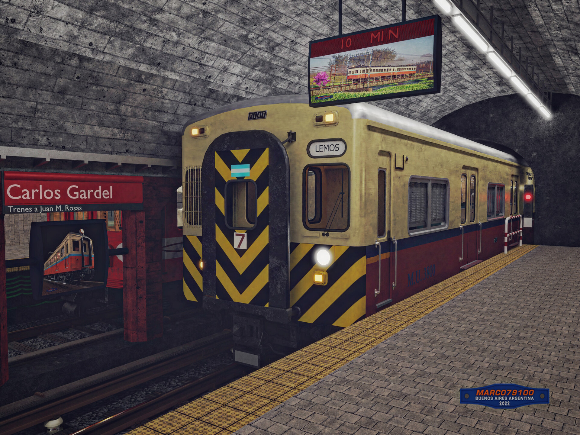 ArtStation - 2 Japanese trains on a Subway Line :D
