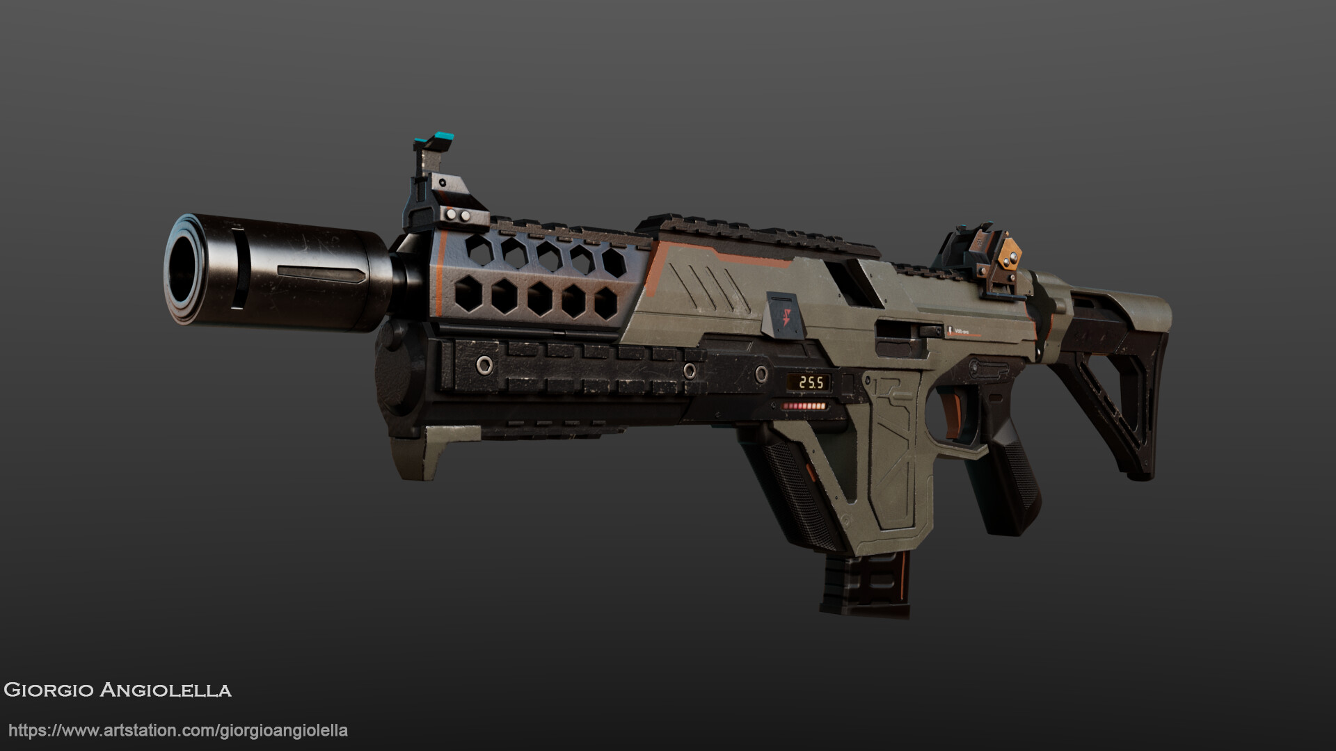 ArtStation - Volt SMG Model