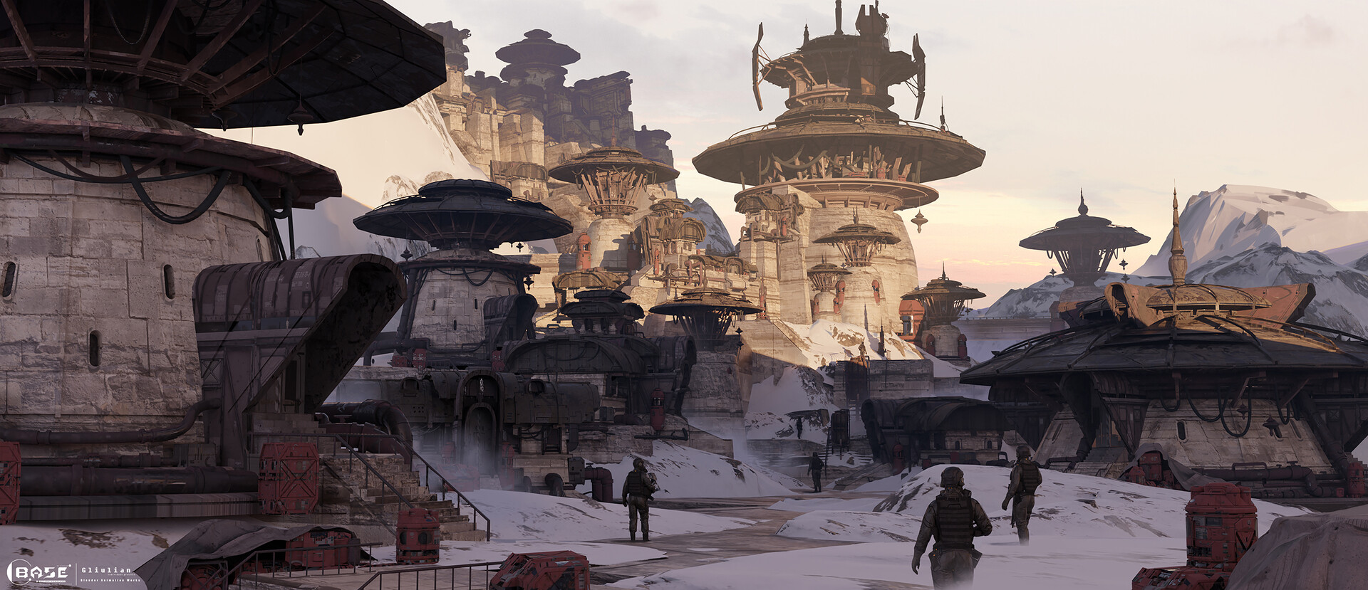 ArtStation - 冬日基地 Winter Base