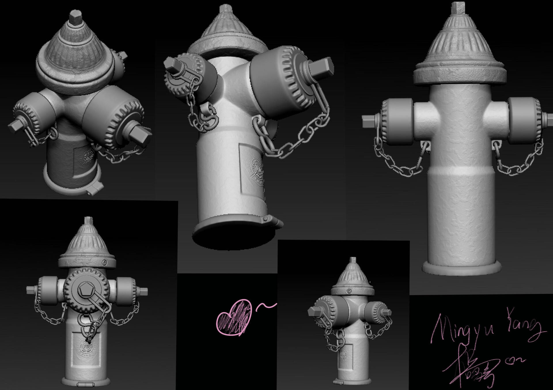 ArtStation - Realistic modeling of fire hydrant