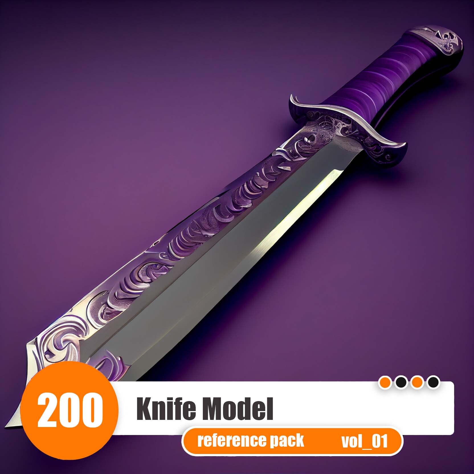 ArtStation - 200 Knife Model