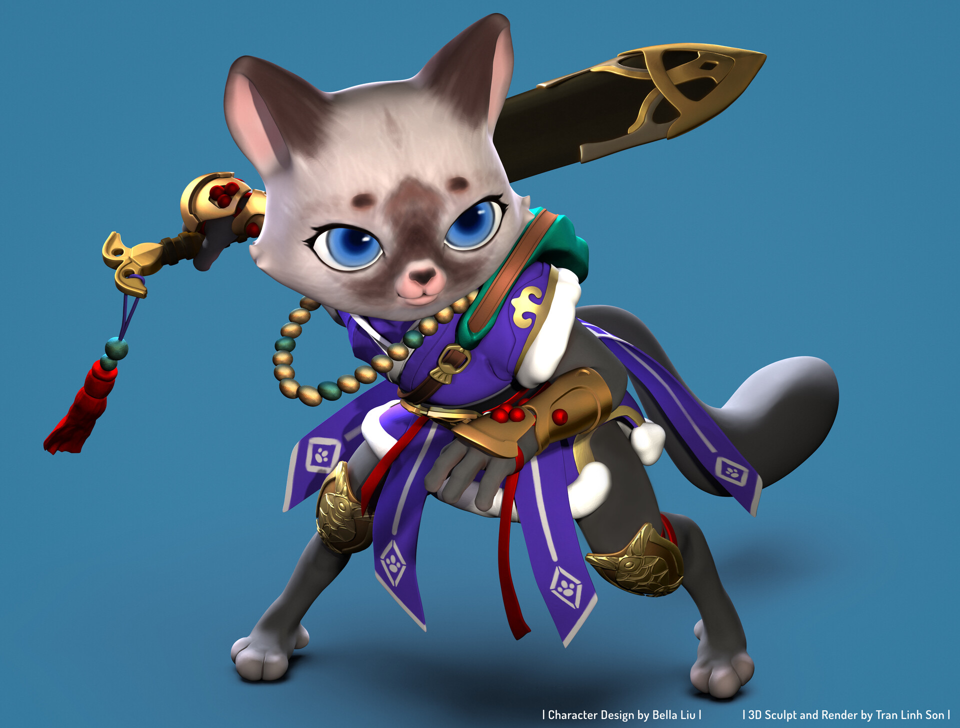 ArtStation - Cat Warrior