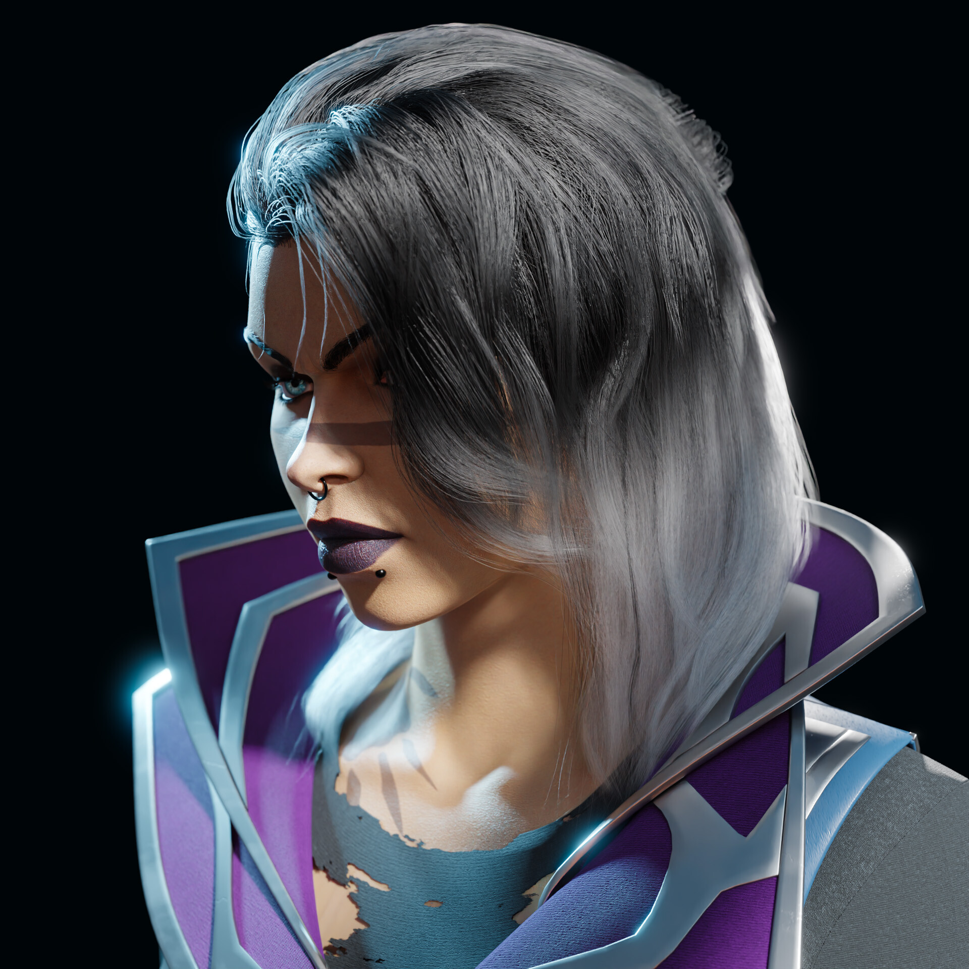 Noggi - Blender's new hair system practice
