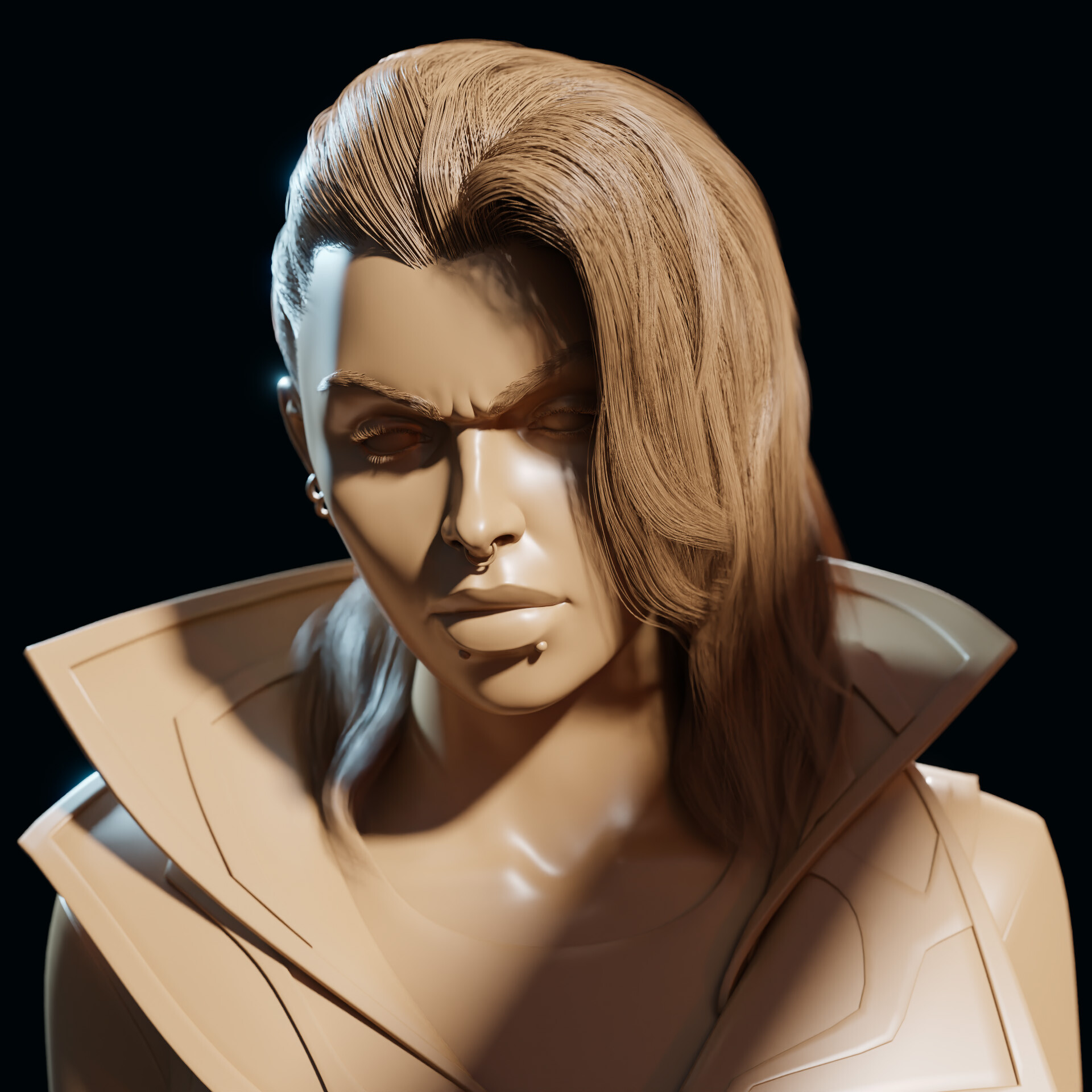 Noggi - Blender's new hair system practice