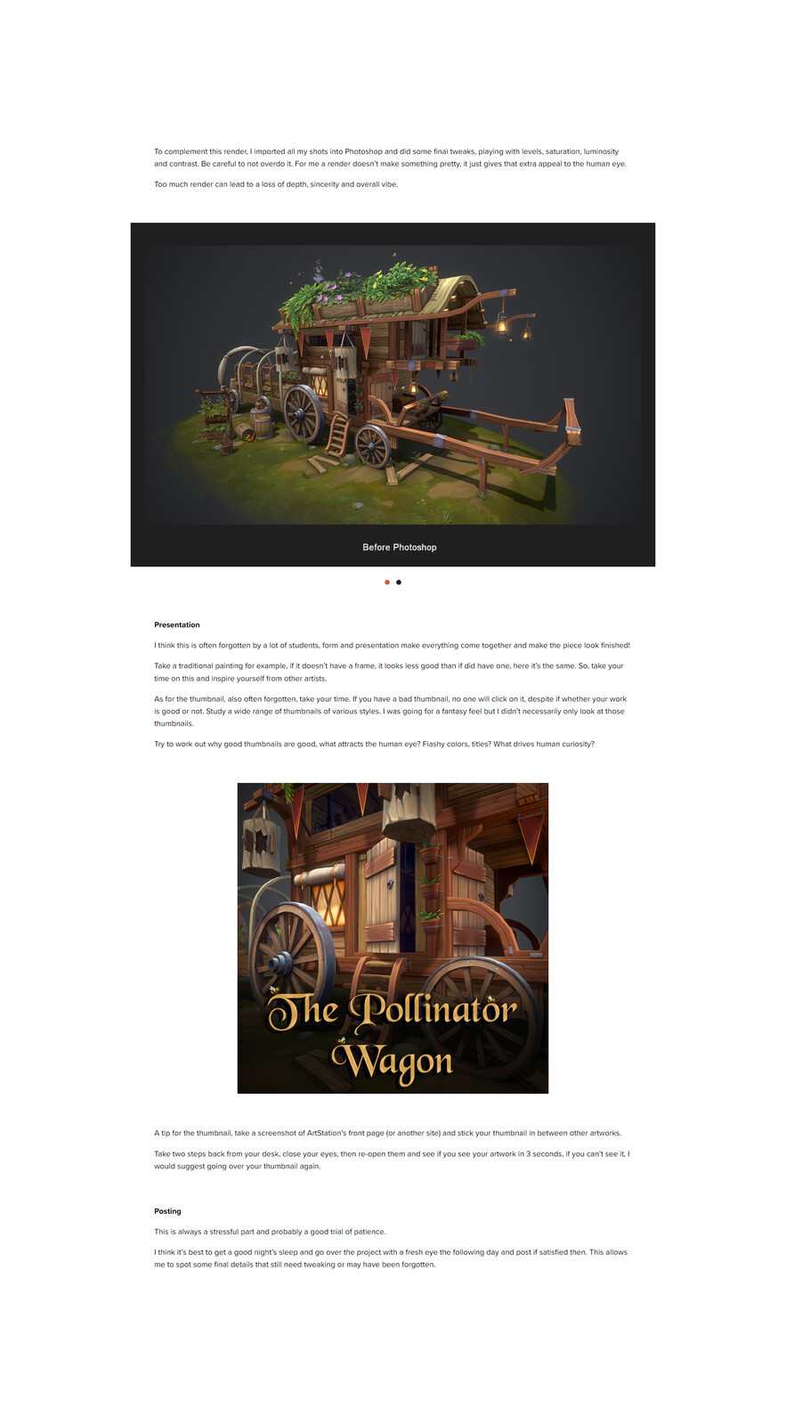 Gen Amos - Games Artist Breakdown - Pollinator Wagon