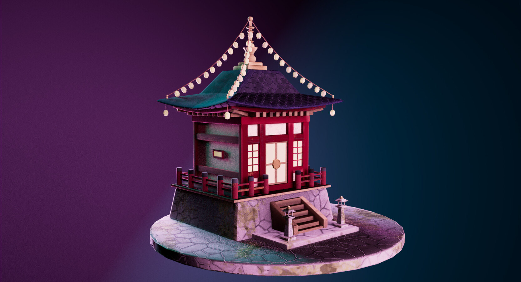 ArtStation - Japanese Temple