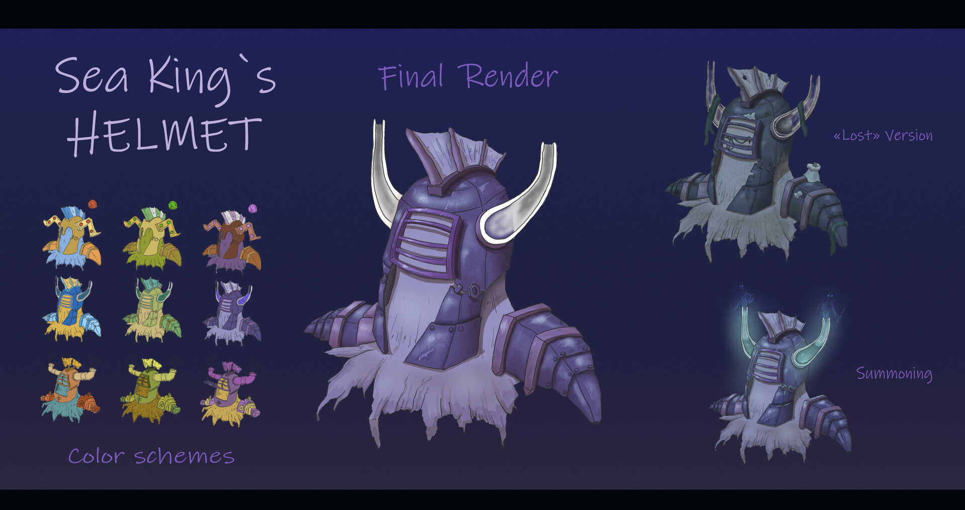 ArtStation - Sea King`s Helmet