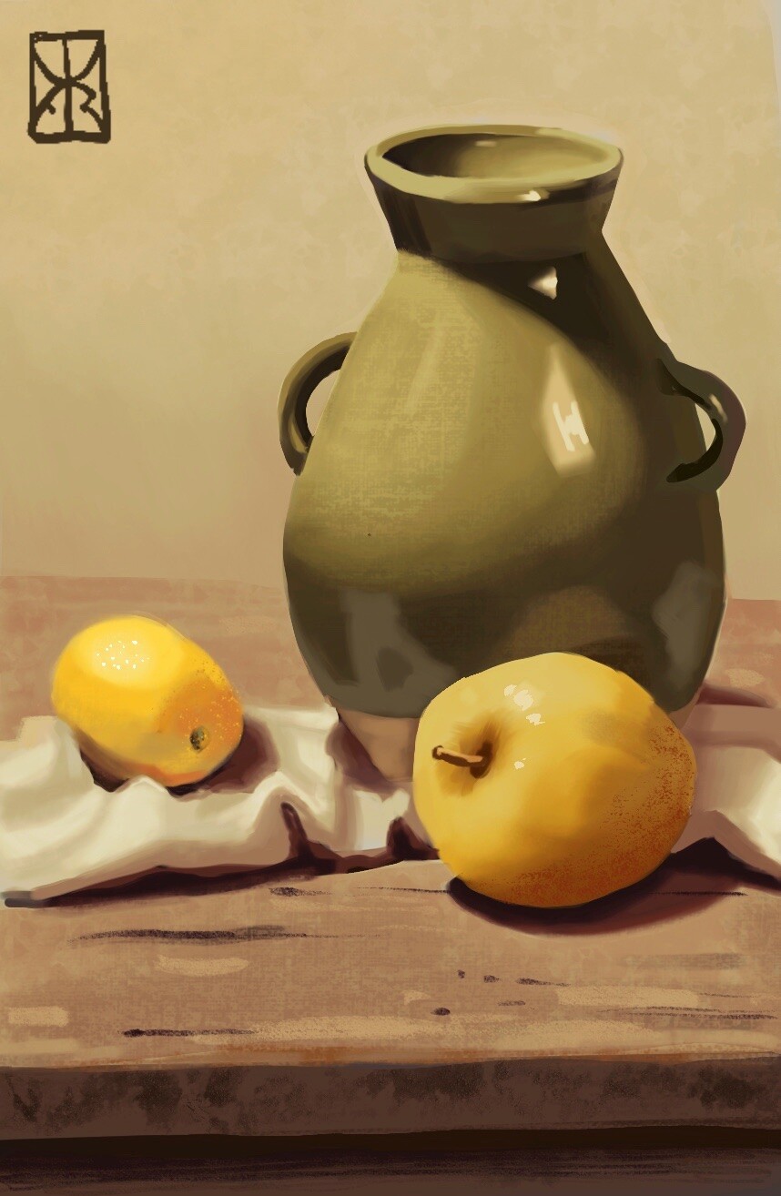 ArtStation - Still life :color and light study