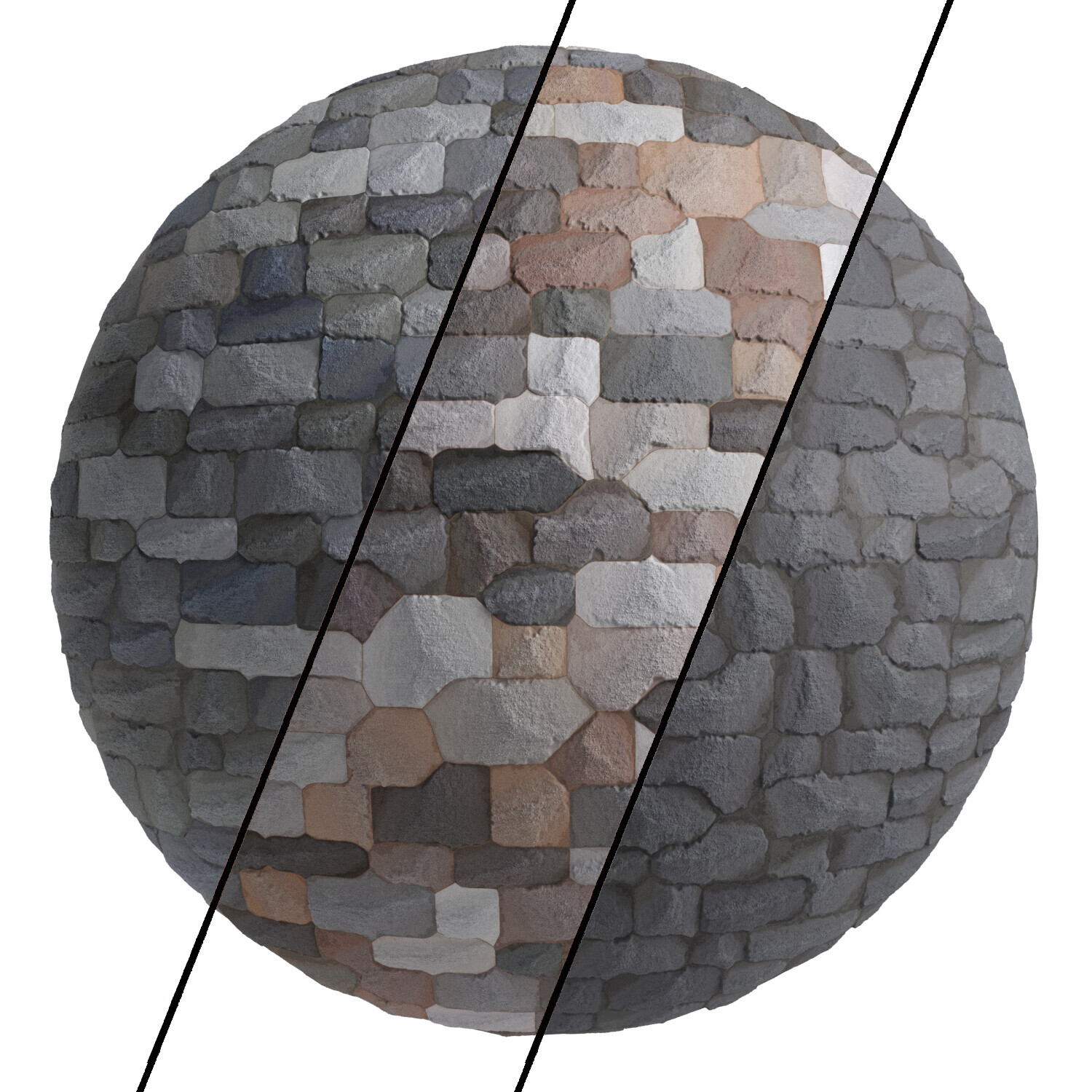 ArtStation - Ston Wall Material 14- Stylized Stone Wall Decorative Pbr 4k