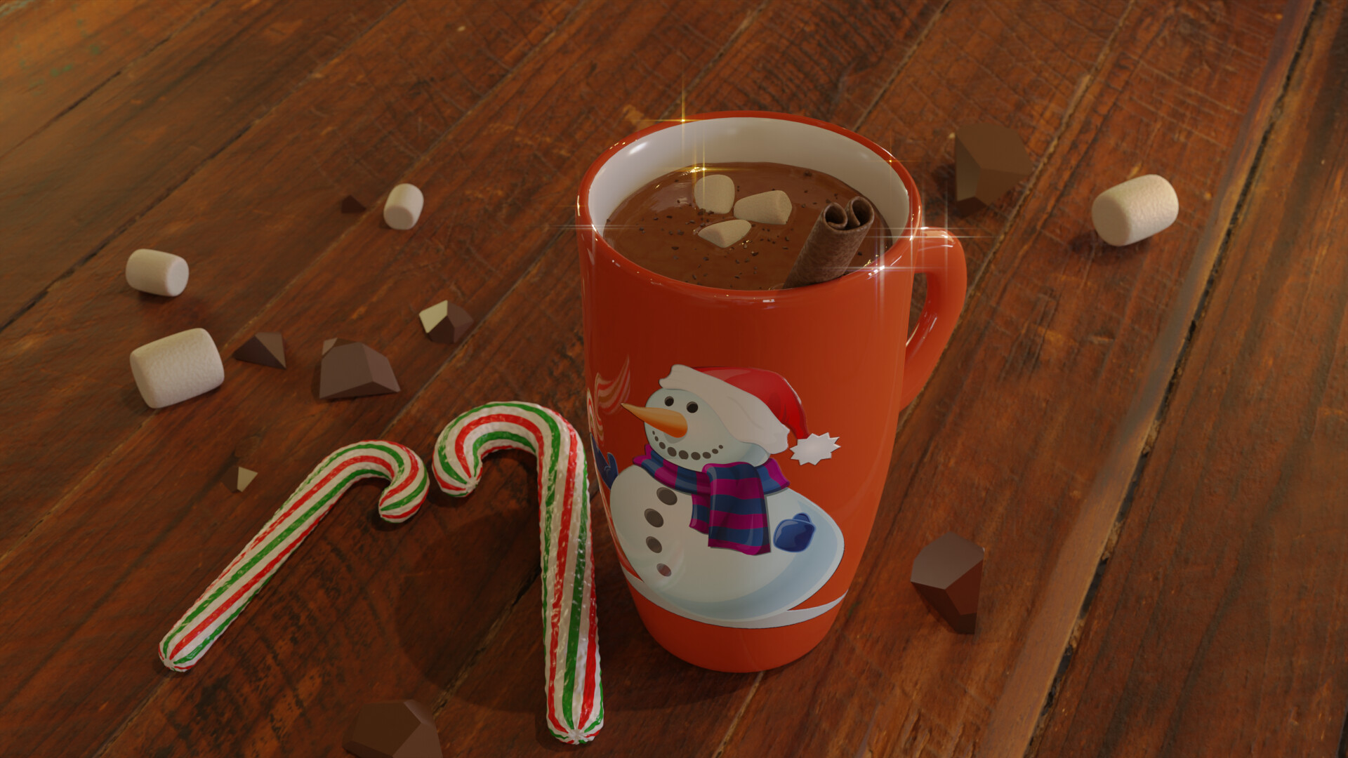 ArtStation - Hot Cocoa (by tutorial Ryan King Art)