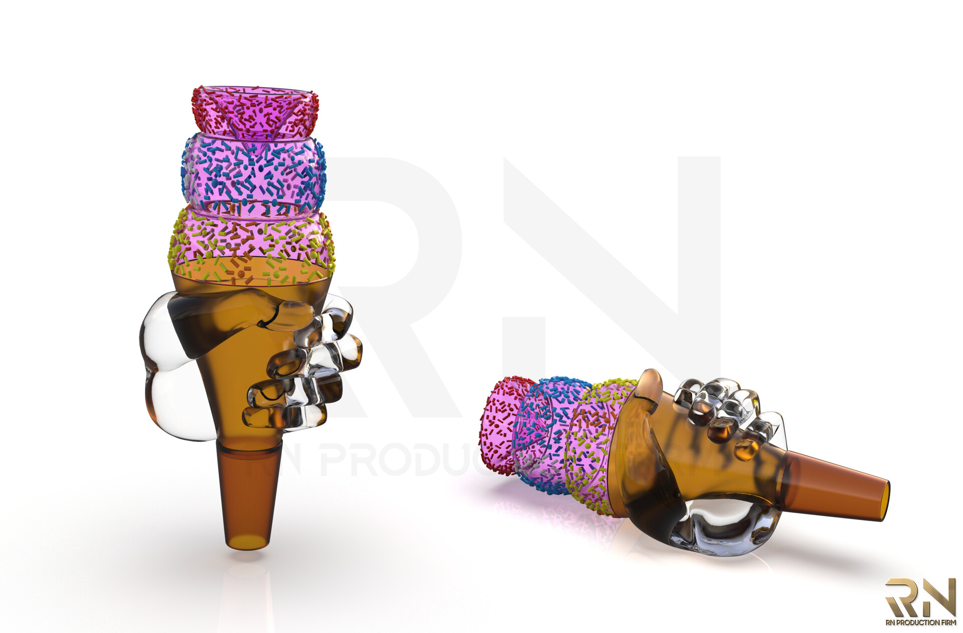 ArtStation - 3D "Hand Ice Cream Holding Showpiece" Project