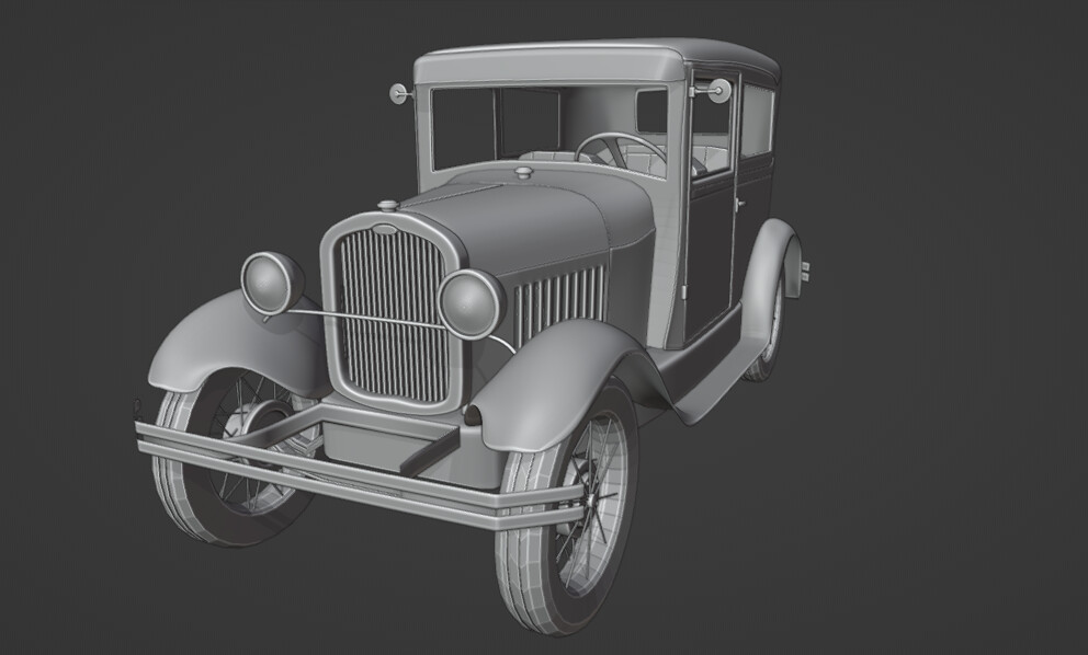 ArtStation - Ford Model-A Tudor