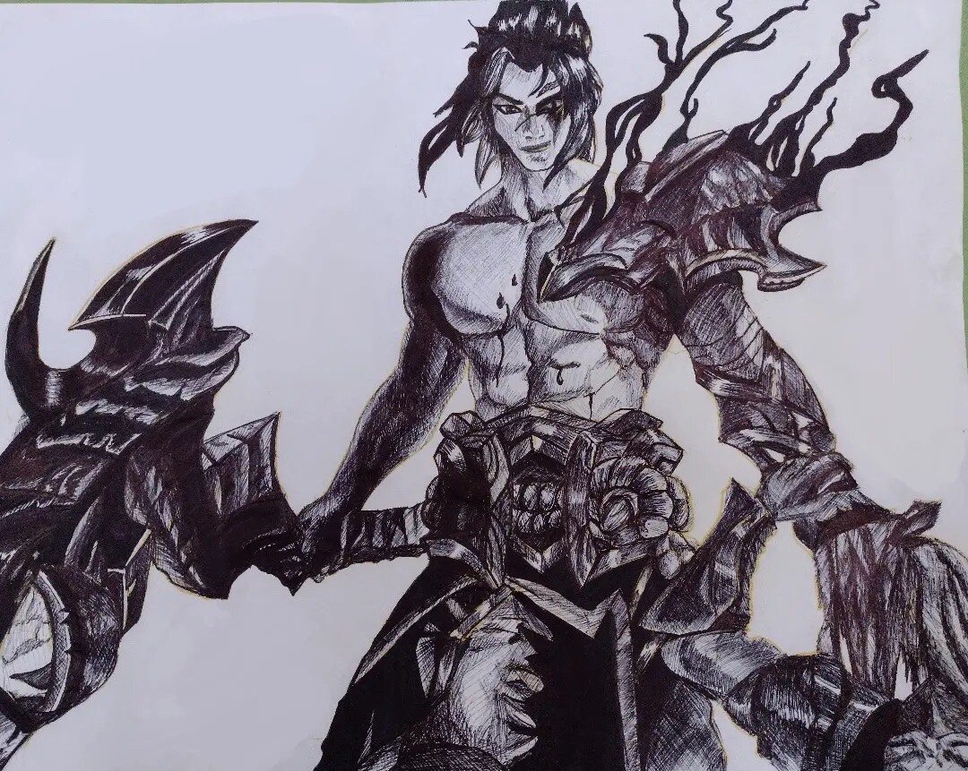 how to draw kayn lol