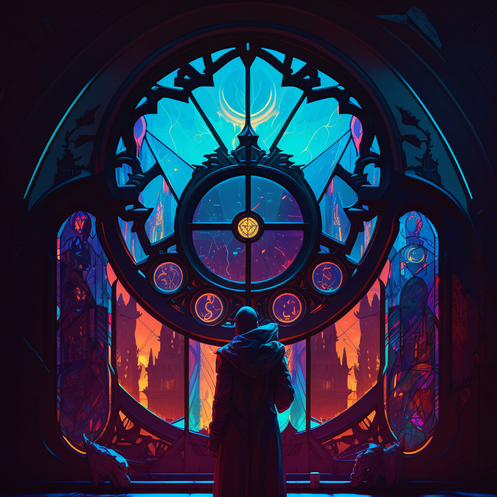 ArtStation - Sci-Fi Stained Glass