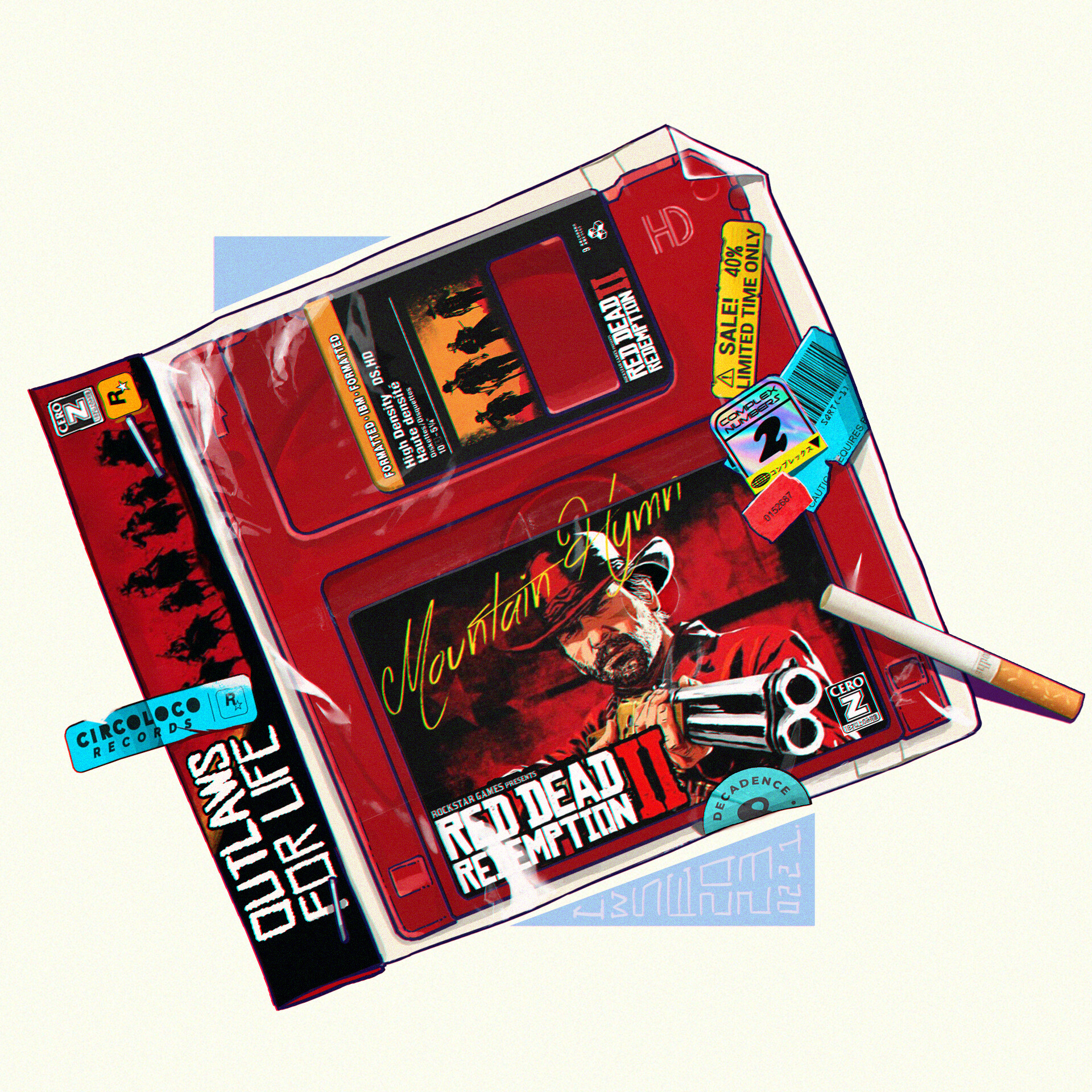 ArtStation - Floppy disk of Red Dead Redemption 2