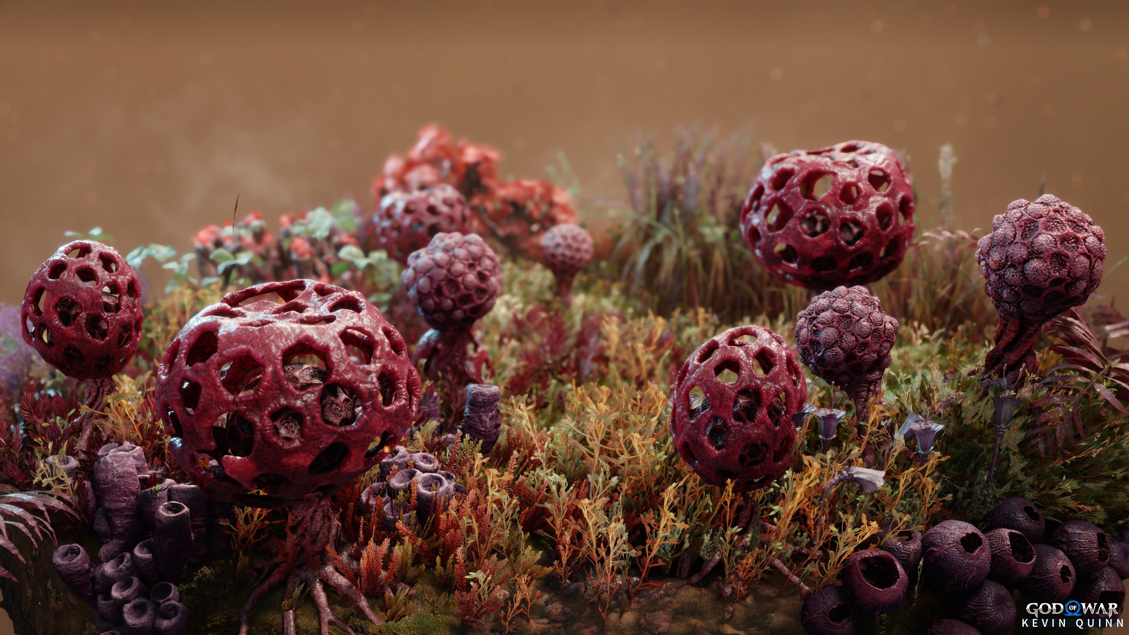 Kevin Quinn: Portfolio - God of War Ragnarok - Ironwood: Plants In-Game