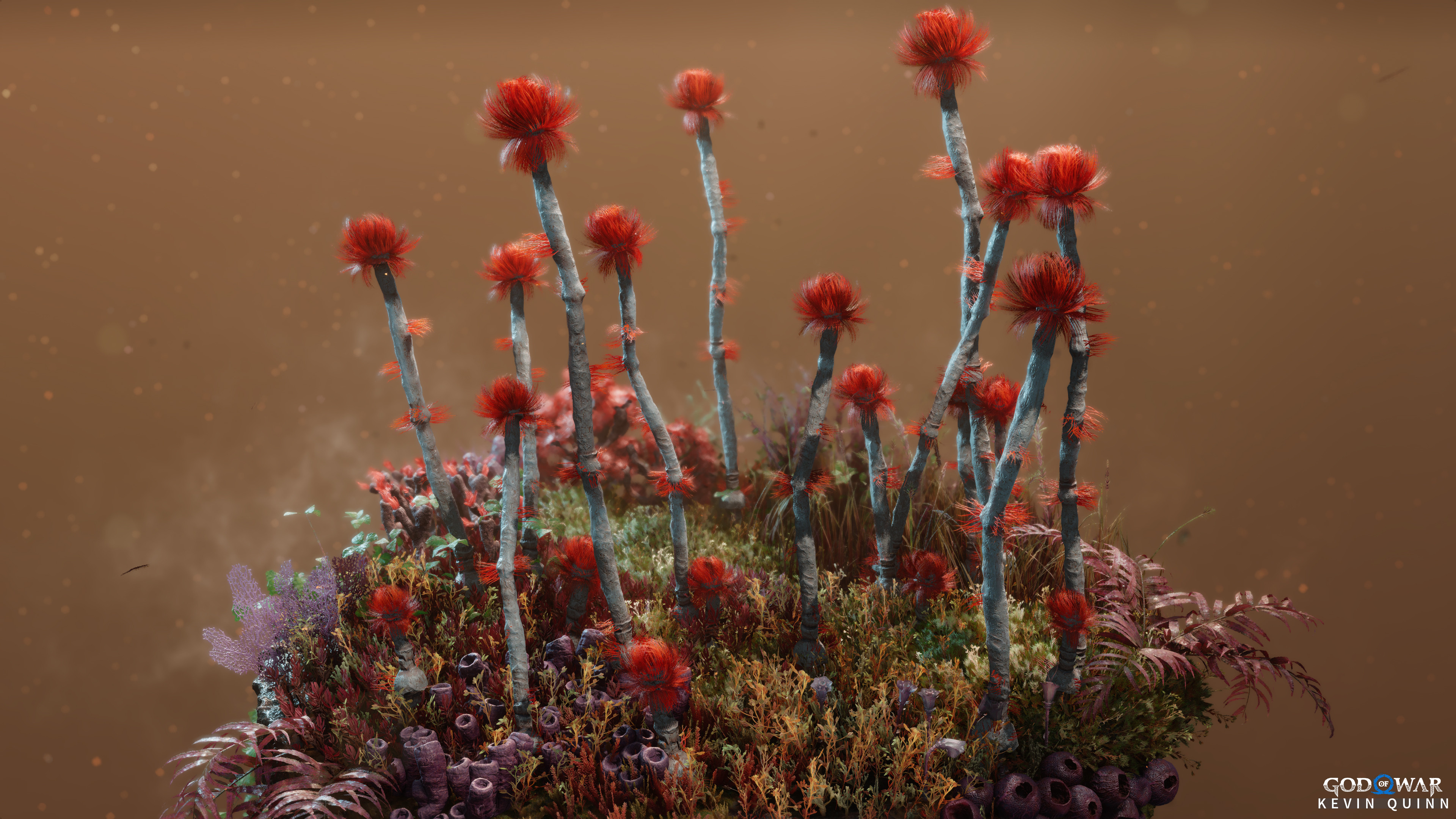 Kevin Quinn: Portfolio - God of War Ragnarok - Ironwood: Plants In-Game