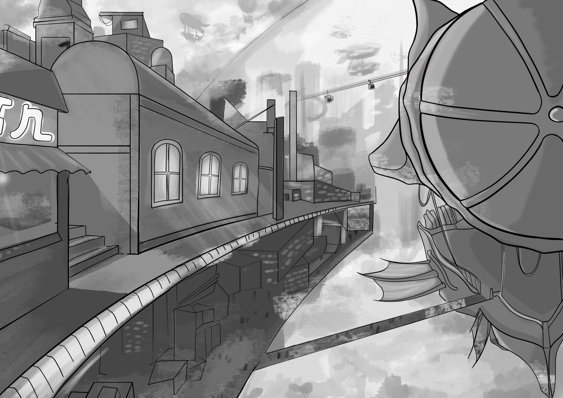 ArtStation - Steampunk Environment Concept Art