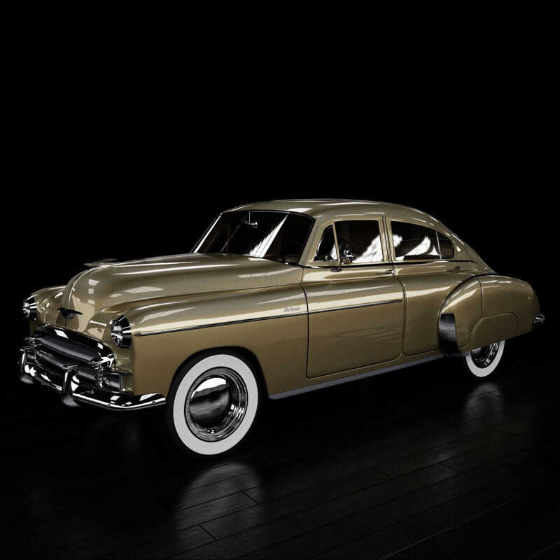 ArtStation - Chevrolet Fleetline Deluxe 1950 modelo 3d