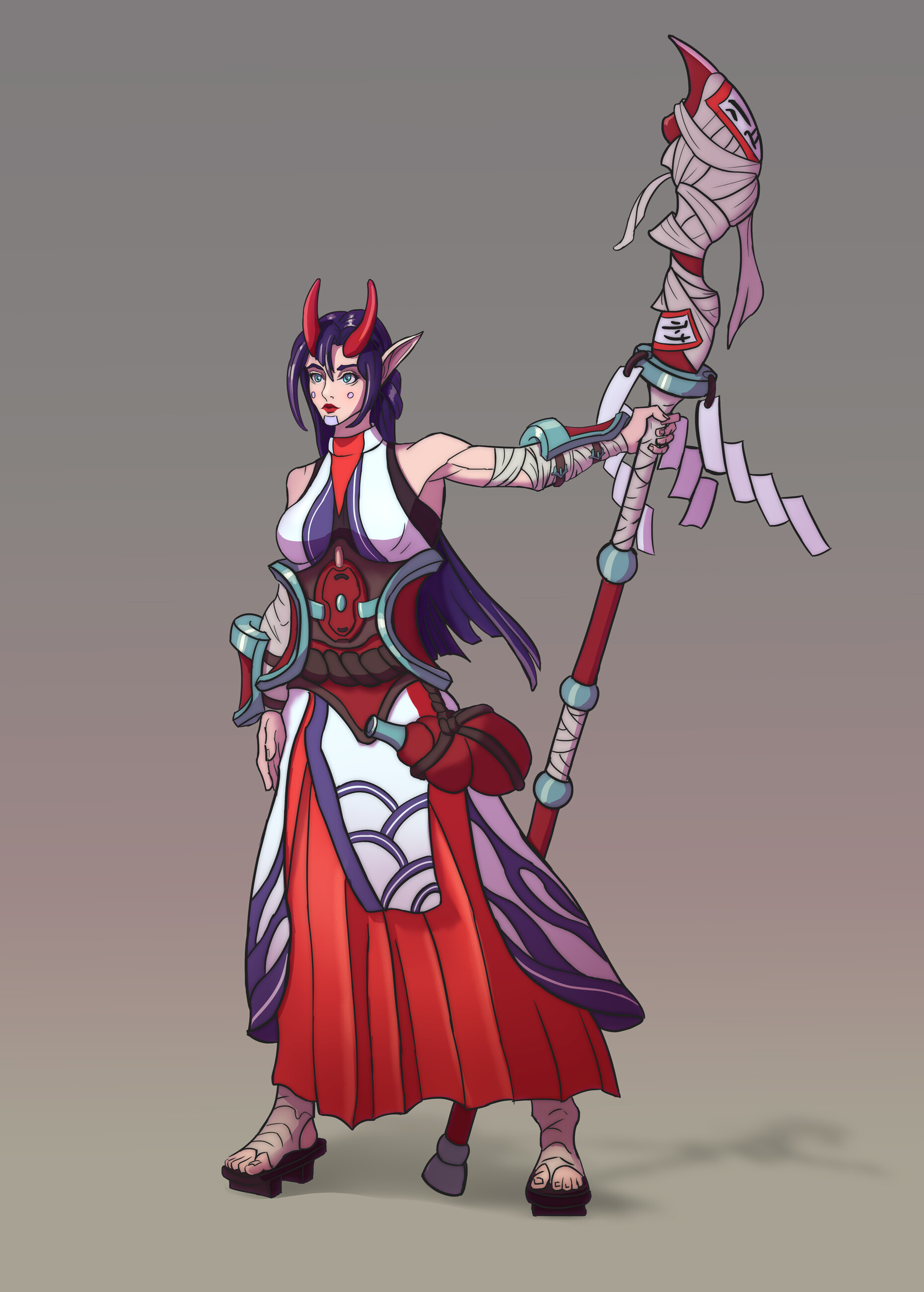ArtStation - Demon priestess concept art