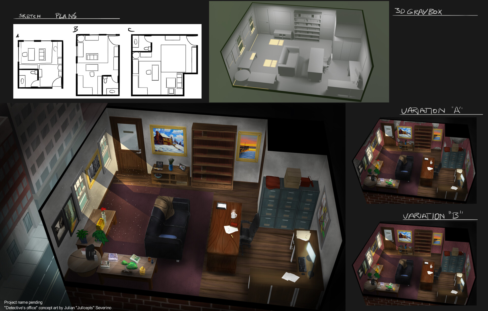 ArtStation - Private Detective's Office