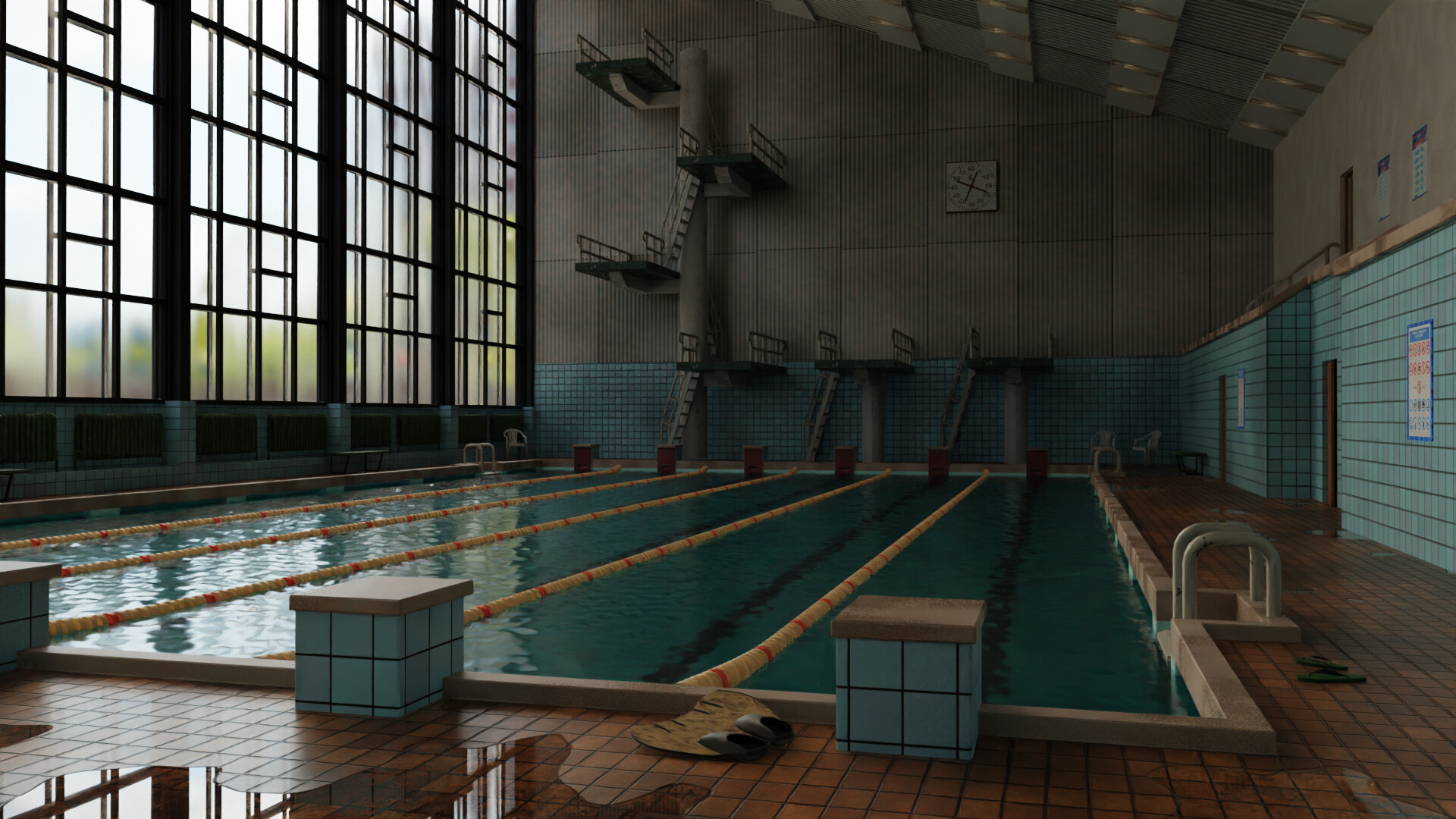 ArtStation - Old swimming pool