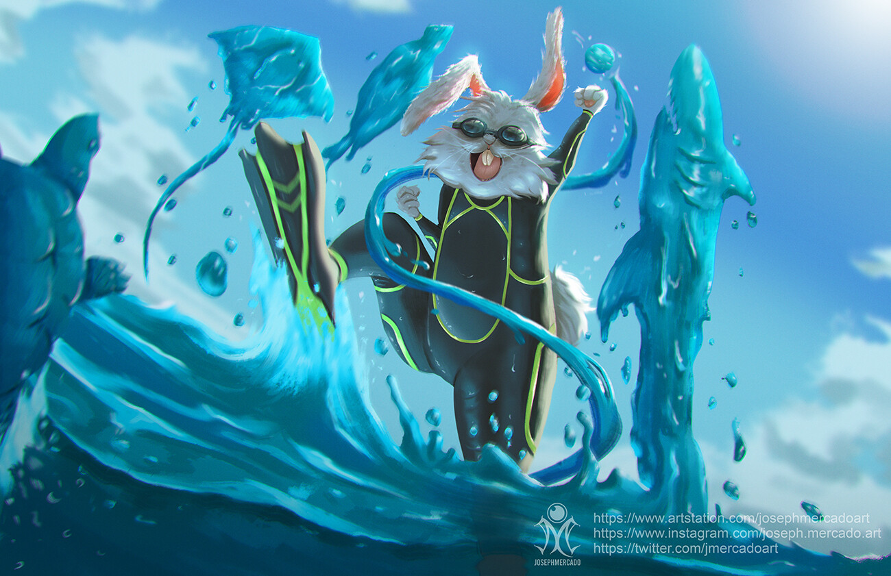 ArtStation YEAR OF THE WATER RABBIT artstation-year-of-the-water-rabbit