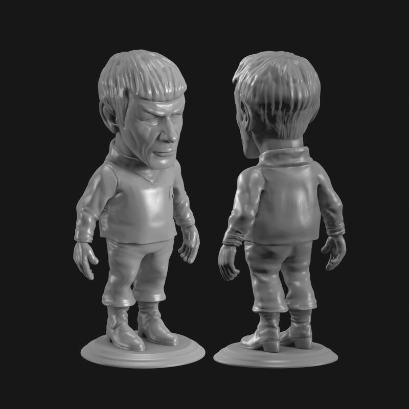 ArtStation - Star trek spock chibi modelo de impresión en 3d
