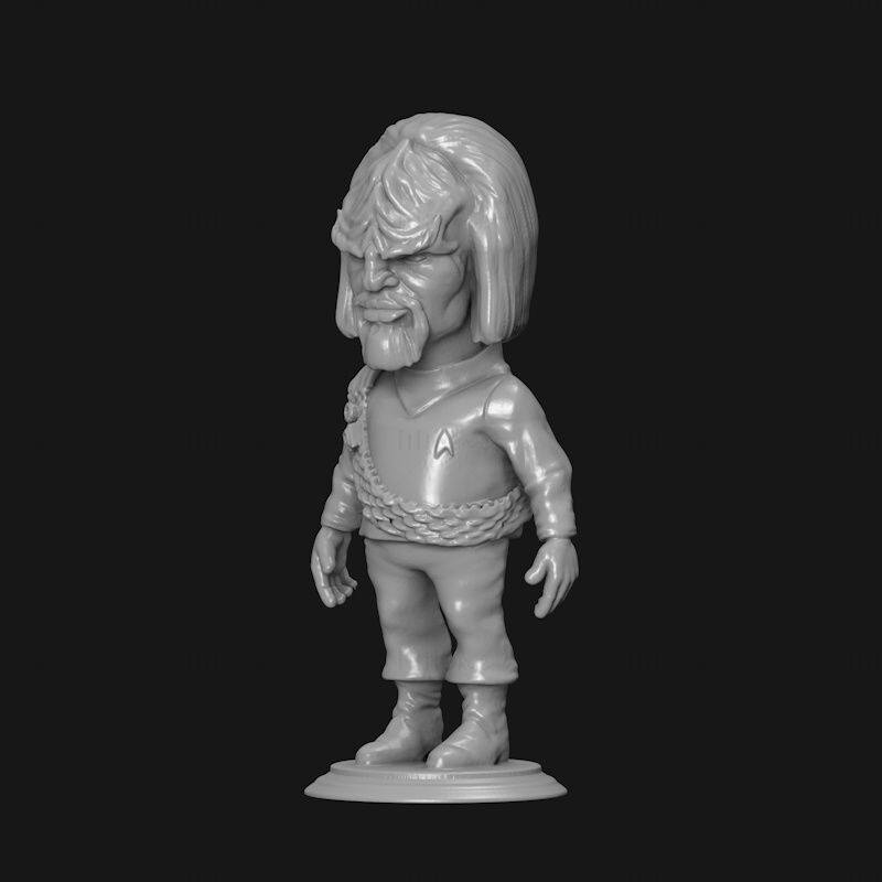 ArtStation - Star trek worf CHIBI modelo de impresión en 3d