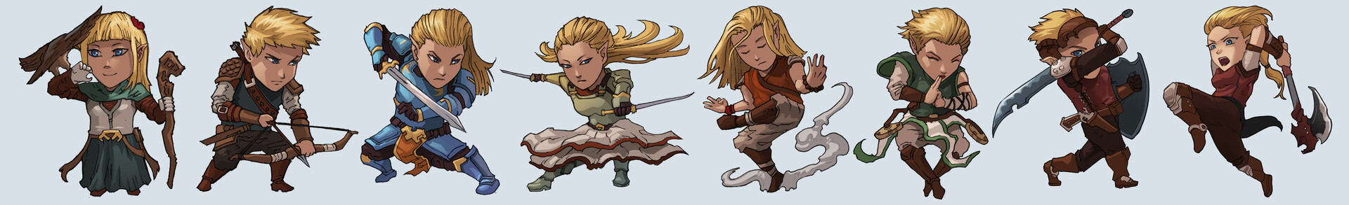 ArtStation - DND High Elf Playable Characters Set 2