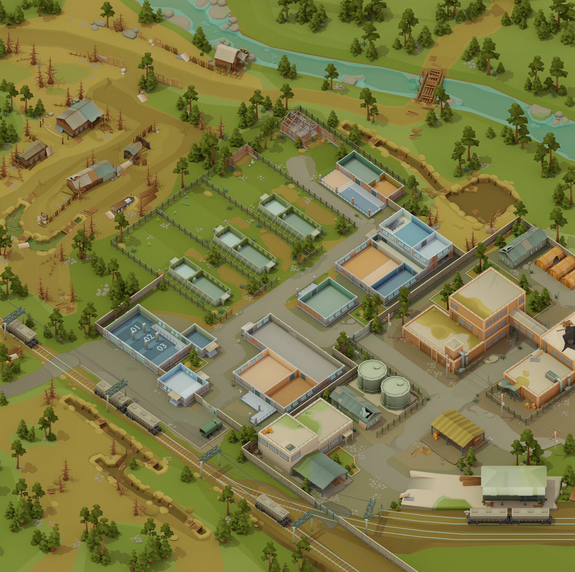 ArtStation - The lost city in the wilderness location