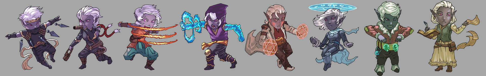 ArtStation - DND Dark Elf Playable Characters Set 3