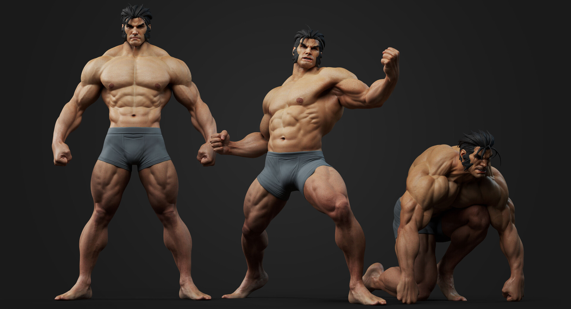 3D Scan Store - Super Hero Reference Models
