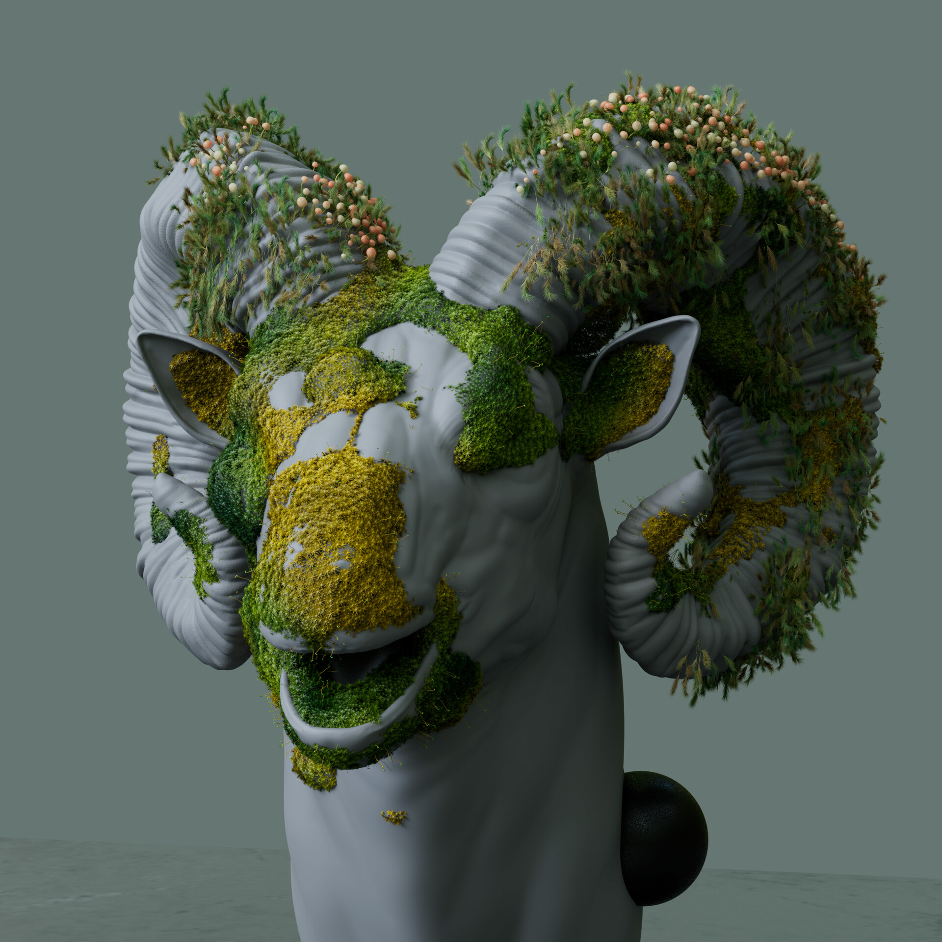 ArtStation - Study procedural modelling and copy to pints to distribute.