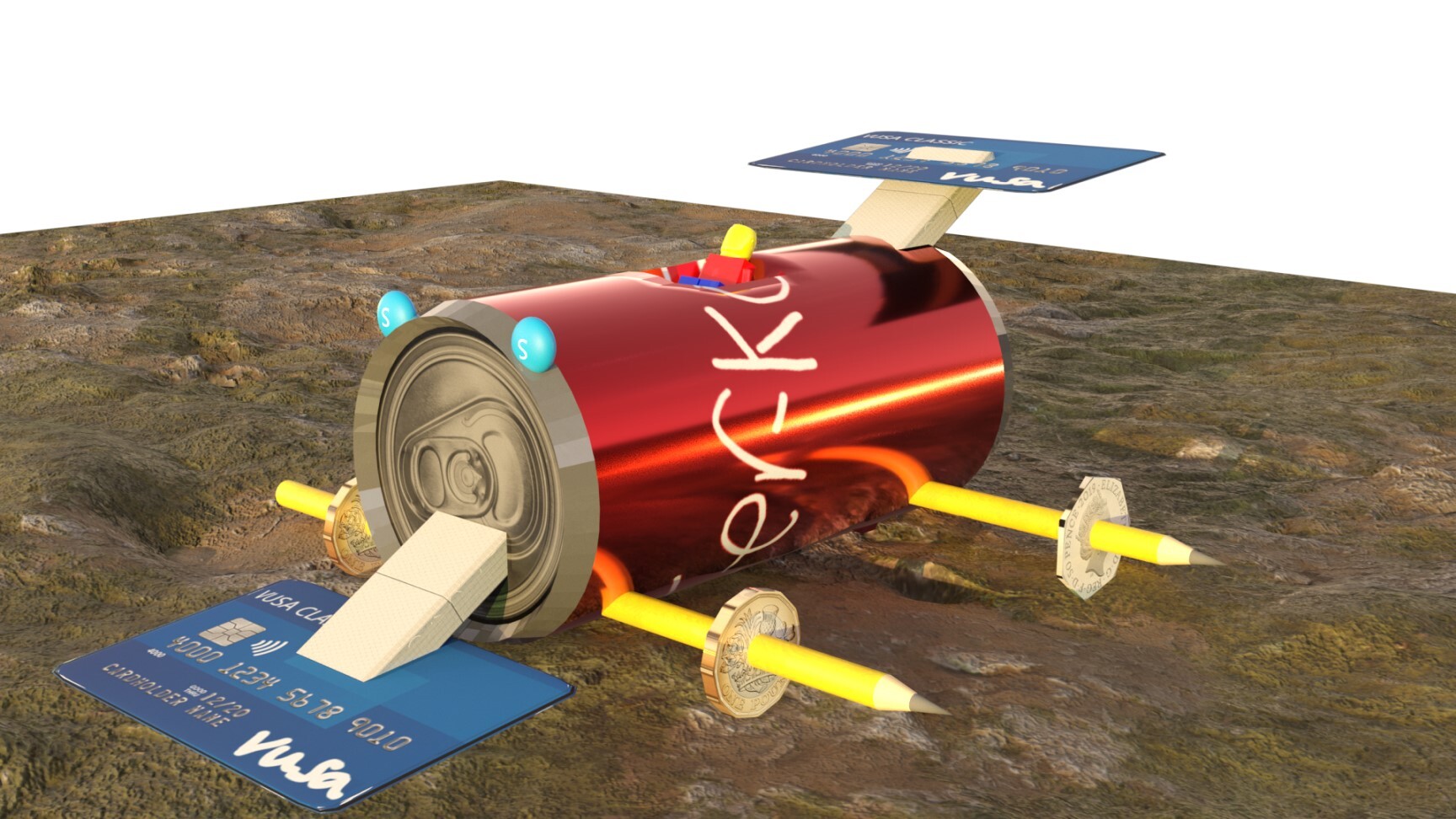 ArtStation - Car made of Objects 2021