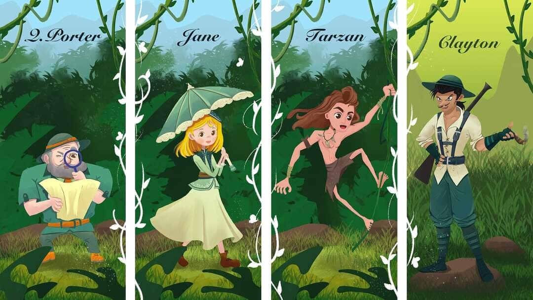 ArtStation - Main Characters in Tarzan movie by my style